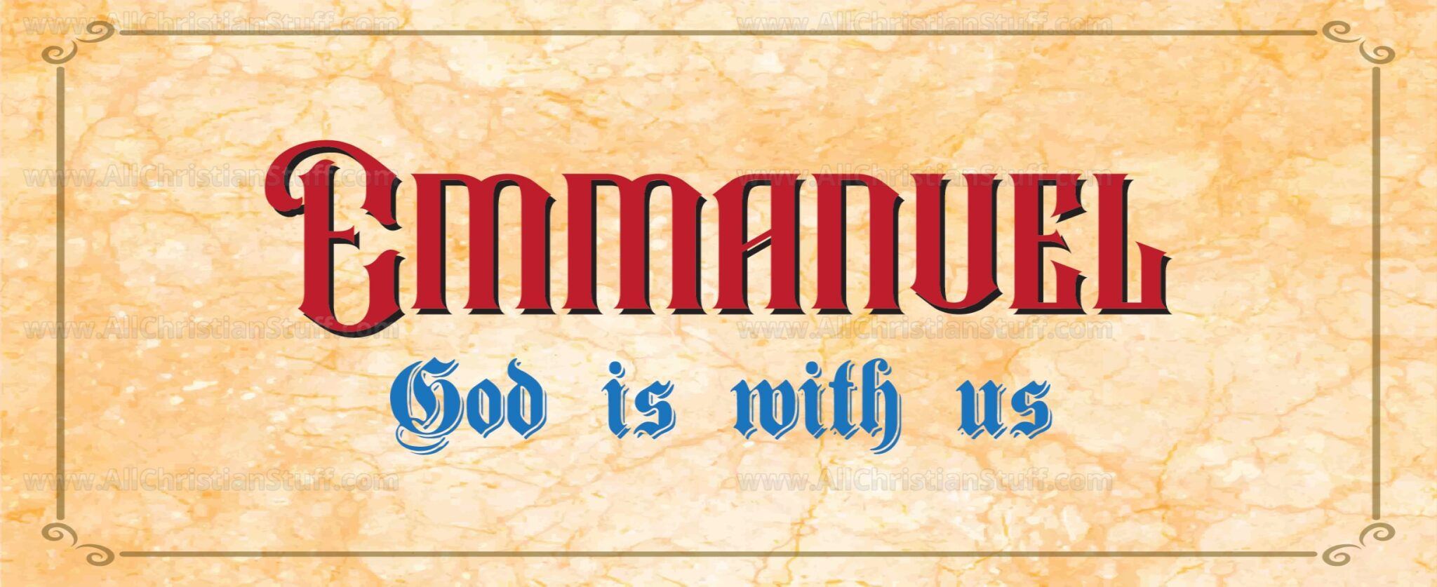 Emmanuel-God is with us - All Christian Stuff